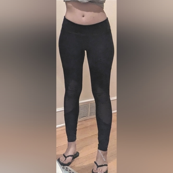 JoyLab | Pants & Jumpsuits | Joylab Leggings With Metallic And Mesh ...